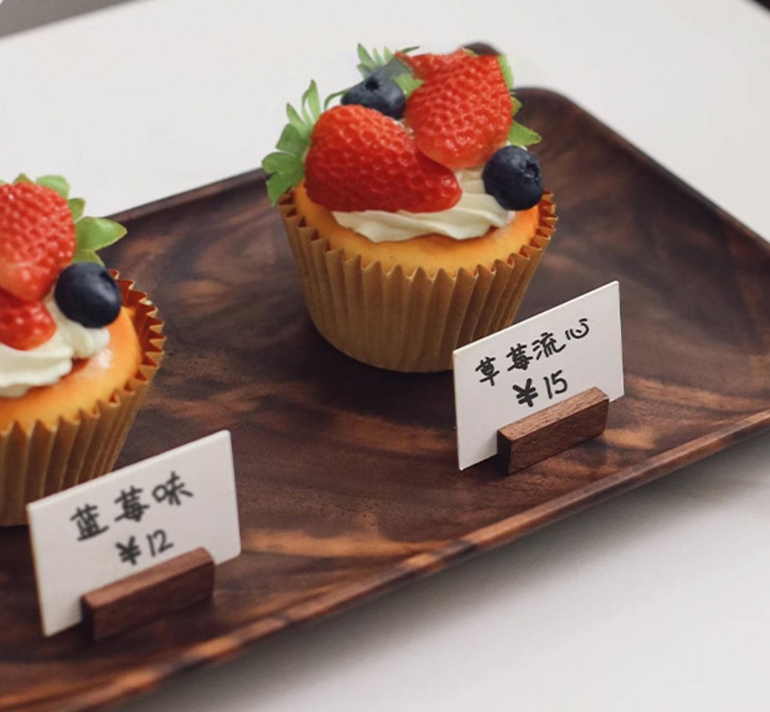 Branding Stand, Business Card Holder, Price Tag, Brand Sign, Wooden ...