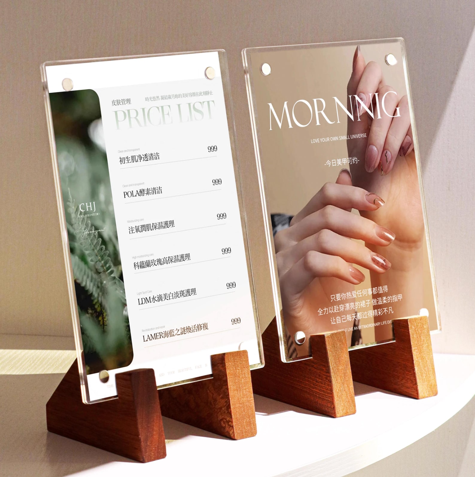 Acrylic Wooden Price Tag: Retail Shop Counter Display - Etsy
