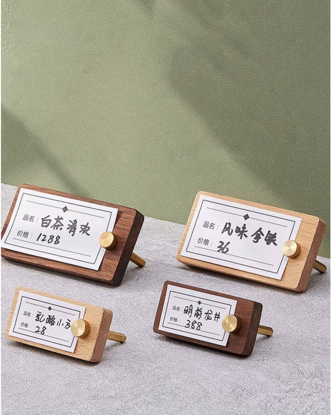 Business Name Sign, Price Tag, Branding Sign, Wooden Price Tag, Number ...