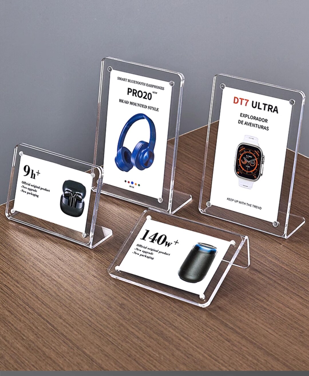 Branding Sign, Clear Acrylic Branding Tag, Clear Acrylic Label Frame ...