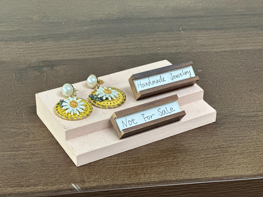 Business Name Sign, Price Tag, Brand Sign, Clear Acrylic Wooden Price ...