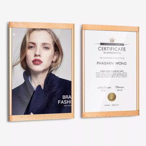 Graduation Certificate Frame, Clear Acrylic Frame, Wall Display, Award ...