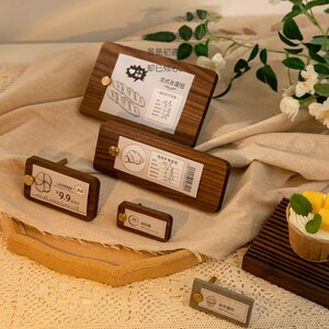 Business Name Sign, Price Tag, Branding Sign, Wooden Price Tag, Number ...