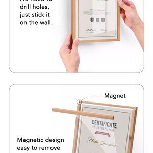 Graduation Certificate Frame, Clear Acrylic Frame, Wall Display, Award ...