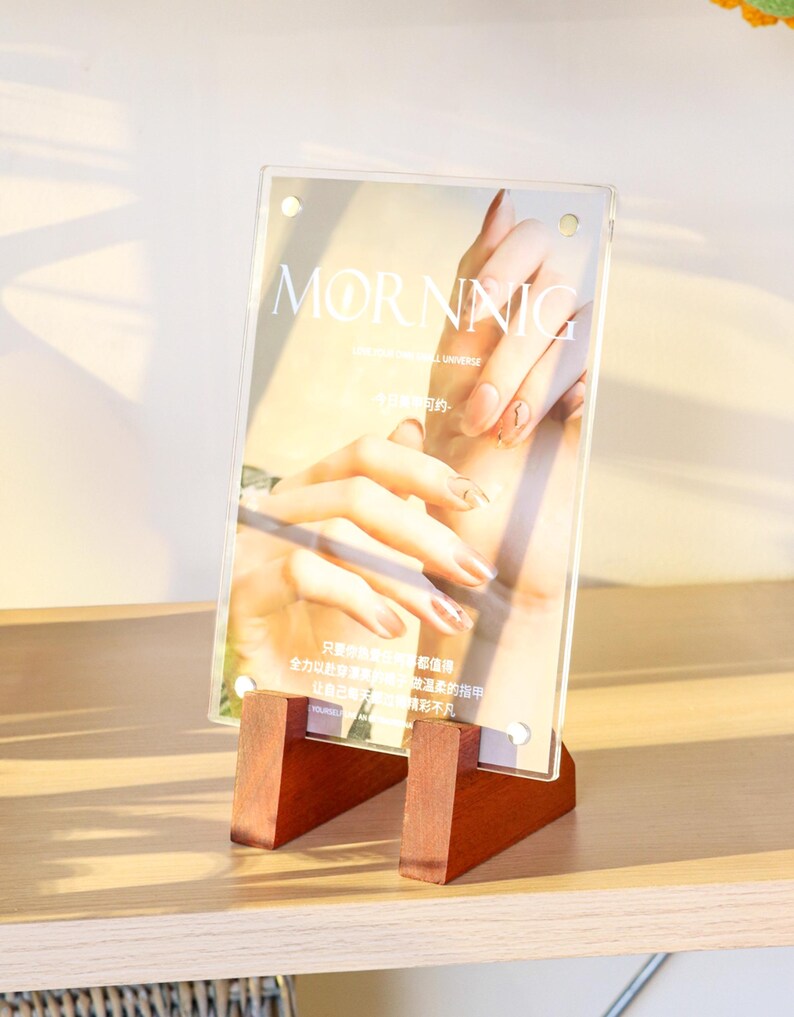 Acrylic Wooden Price Tag: Retail Shop Counter Display - Etsy