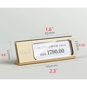 Brand Tag, Business Name Stand, Name Tag, Price Tag, Price Sign, Metal ...