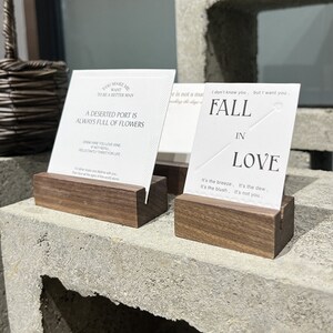 Branding Stand, Business Card Holder, Price Tag, Brand Sign, Wooden ...