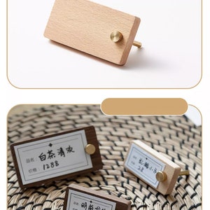 Business Name Sign, Price Tag, Branding Sign, Wooden Price Tag, Number ...