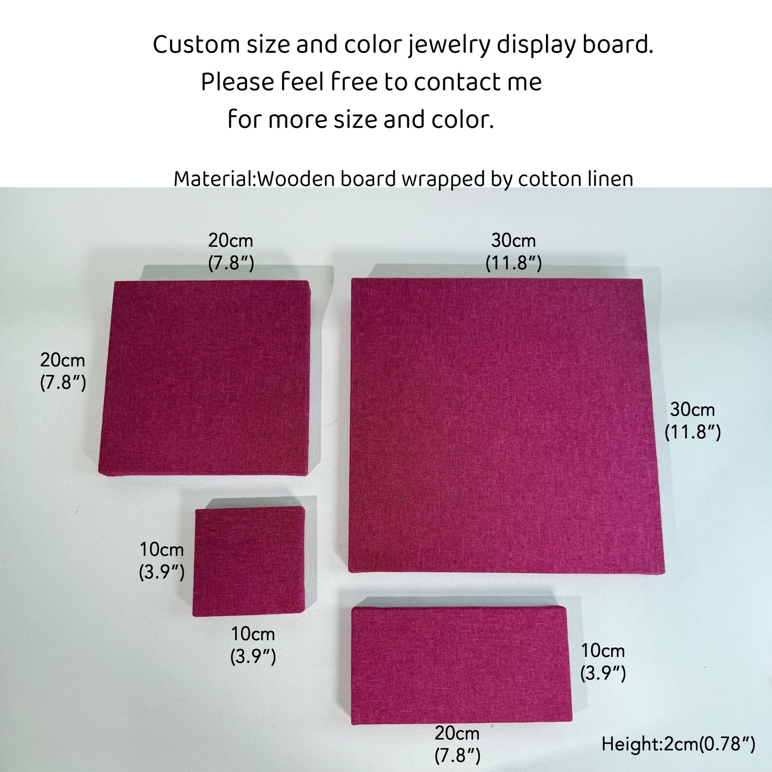 Custom Size and Color Jewelry Display Board, Custom Brass Logo/business ...