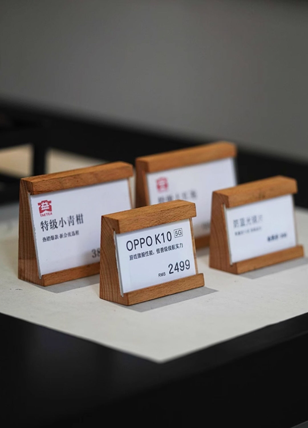 Acrylic Wooden Price Tag: Retail Shop Counter Display - Etsy