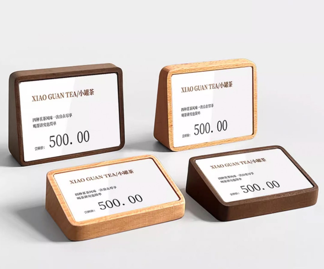 Business Name Sign, Price Tag, Branding Sign, Wooden Price Tag, Number ...