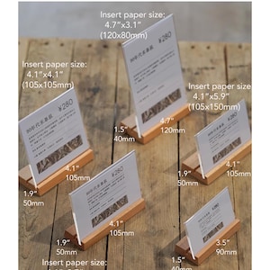 Business Name Sign, Price Tag, Brand Sign, Clear Acrylic Wooden Price ...