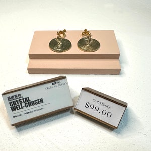 Price Tag, Brand Sign, Clear Acrylic Price Tag, Price Tag for Jewelry ...