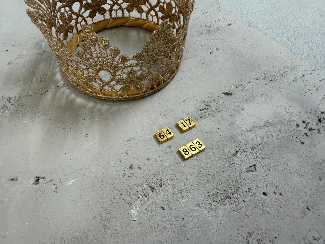 Gold Metal Price Tag: Adjustable Number Display for Retail - Etsy