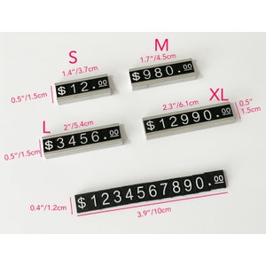Price Tag, Price Sign, Small Price Tag, Price Tag for Jewelry Display ...