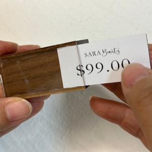 Price Tag, Brand Sign, Clear Acrylic Price Tag, Price Tag for Jewelry ...