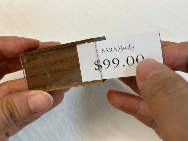 Acrylic Wooden Price Tag: Retail Shop Counter Display - Etsy