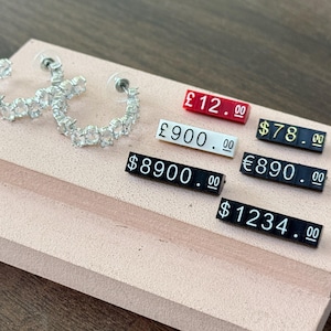 Price Tag, Mini Price Sign, Small Price Tag, Price Tag for Jewelry ...