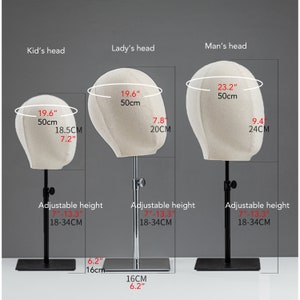 Adjustable Mannequin Holder Stand, Mannequin Head Stand, Earring ...