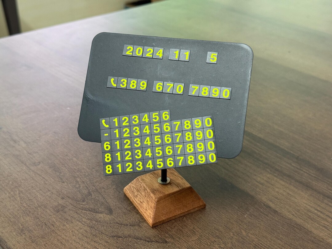 Number Sign Stand, Standing Metal Number Tags, Counter Cell Number ...