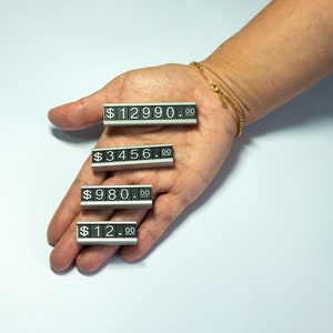 Price Tag, Price Sign, Small Price Tag, Price Tag for Jewelry Display ...