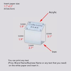 Branding Stand, Price Tag, Branding Sign, Clear Acrylic Branding Sign ...