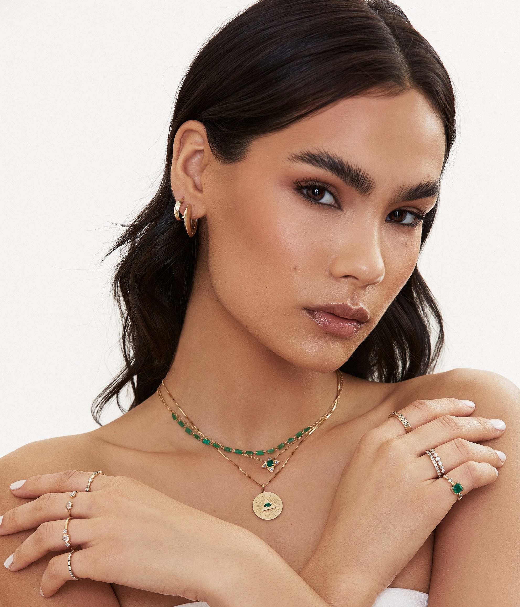 All Seeing Eye Medallion-14k Gold Pendant-fine Jewelry - Etsy