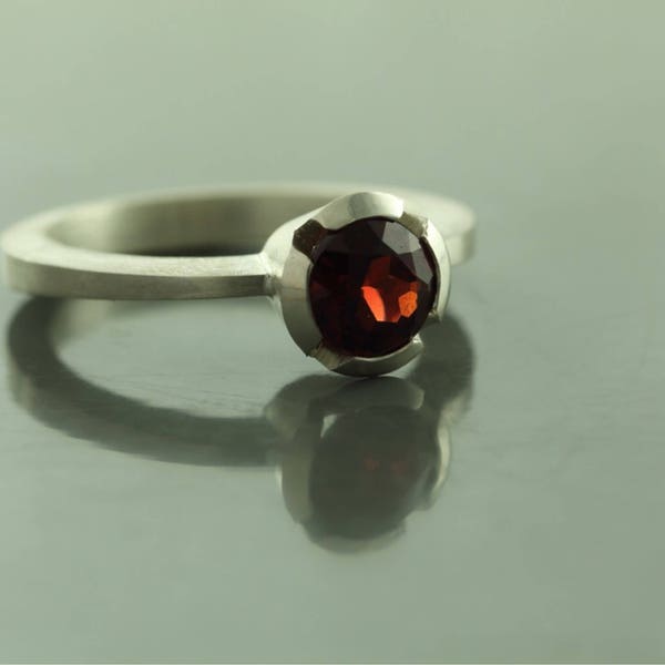 Granat ring - Etsy.de