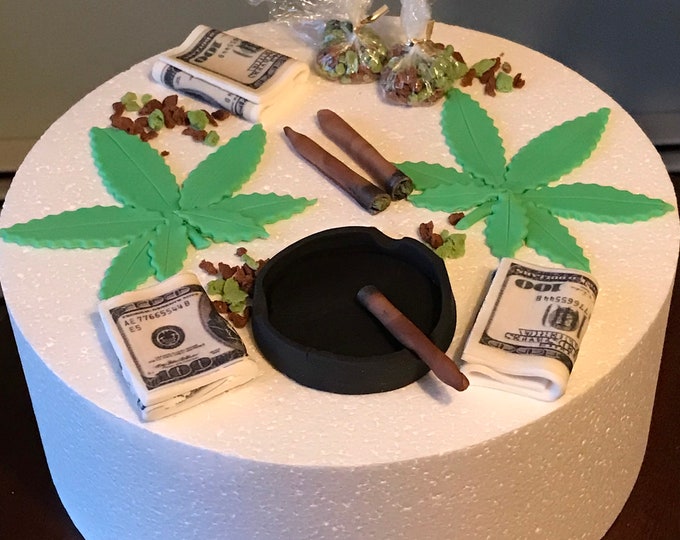 Weed Stoner Fondant Cake Topper - Etsy