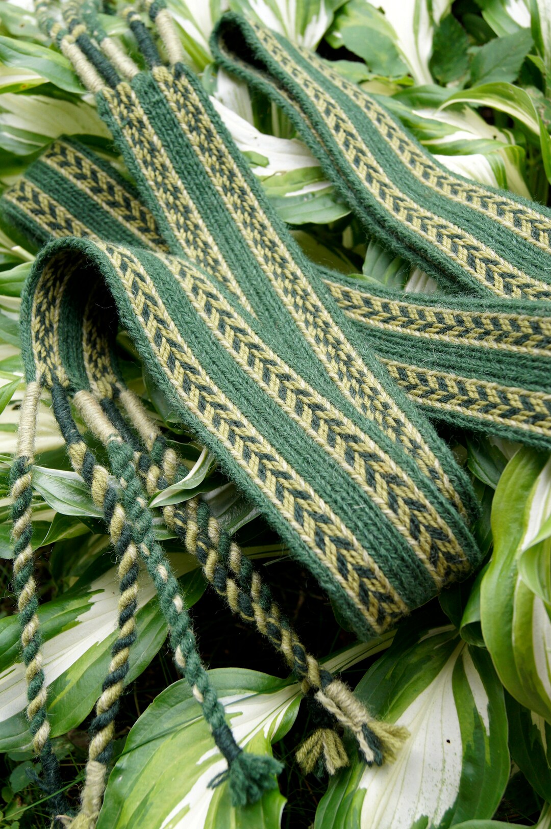 Wide Tablet Woven Belt - Sca - Wool - Historical Reenactment - Druid ...