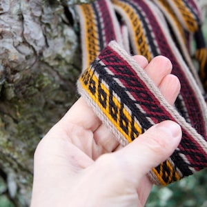 Tablet Weaving Belt - Belt for Viking Reenactment - Two-sided - Custom ...