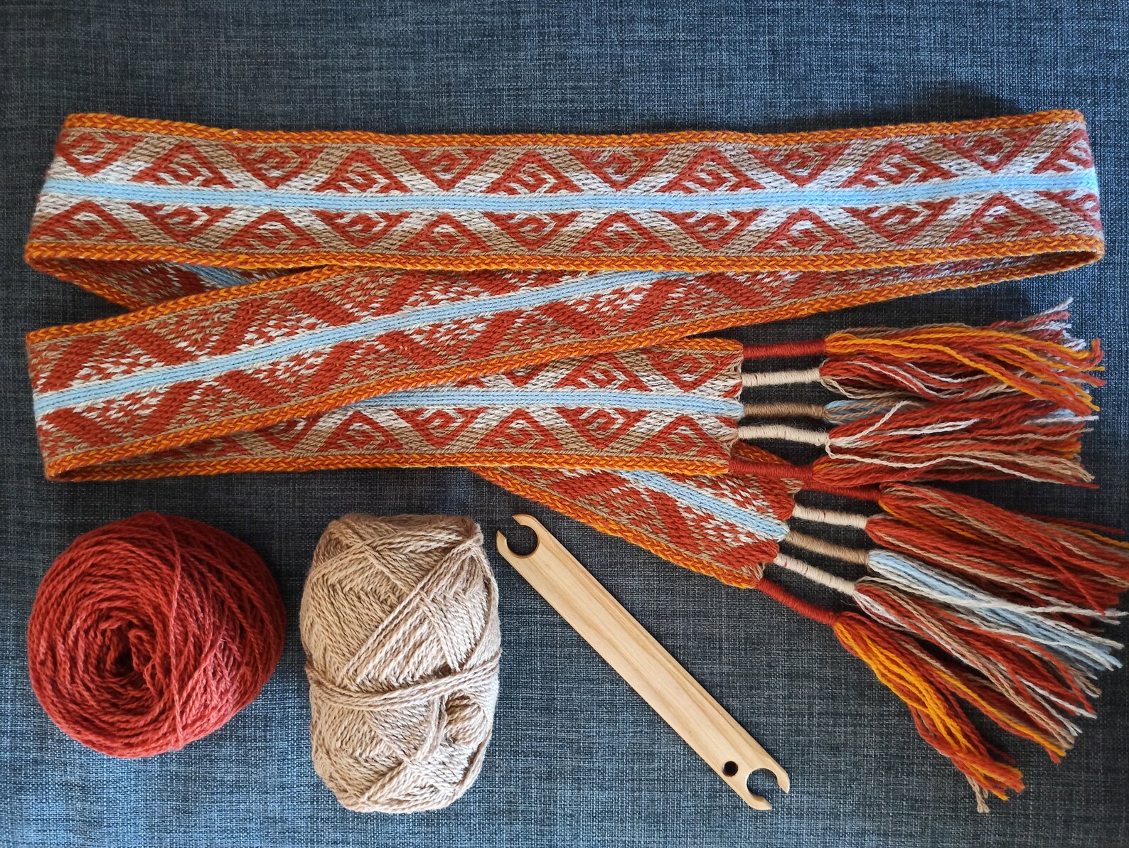 Hallstatt 186 Belt Tablet Weaving - Wool - Celtic - Late Bronze Age ...