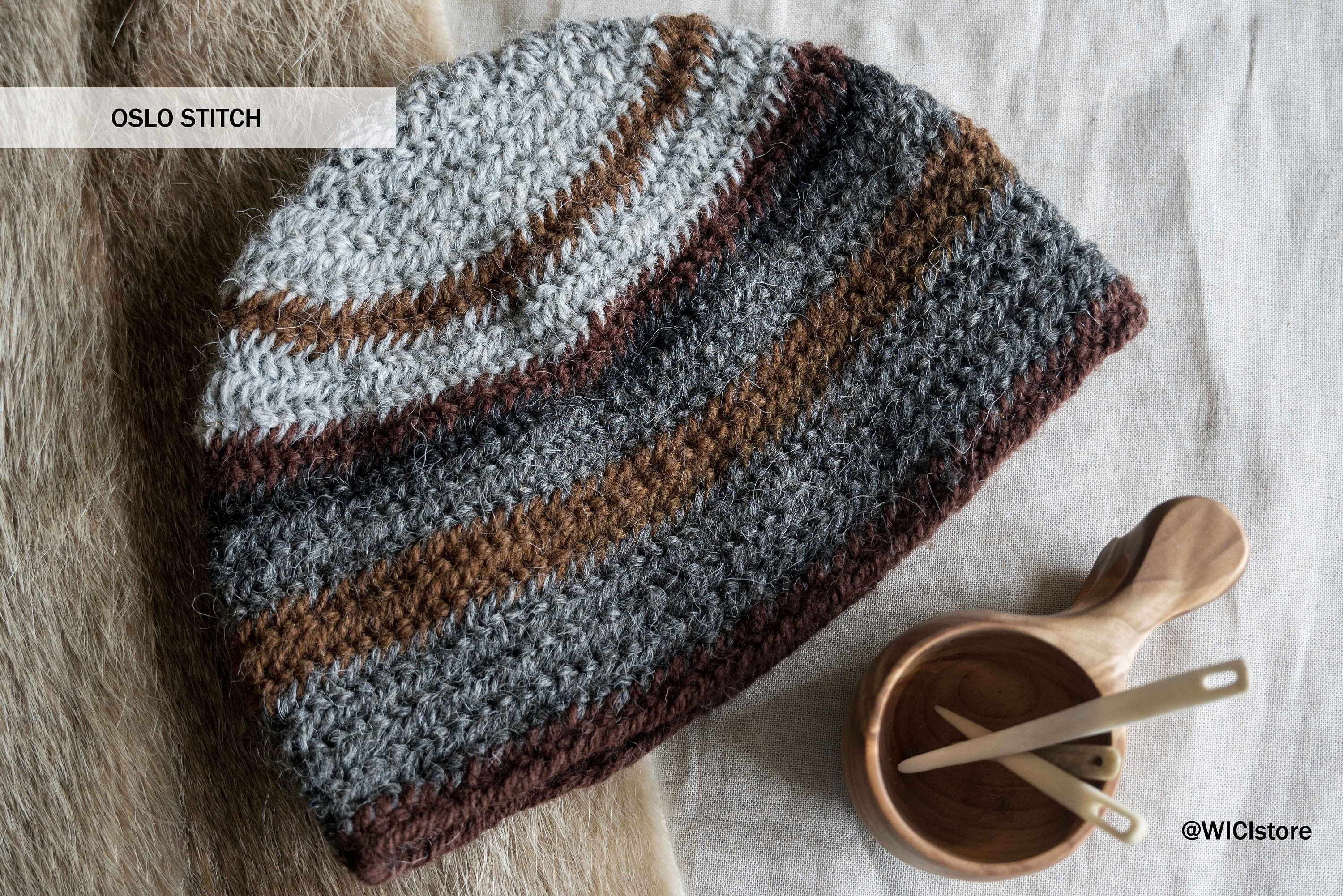 Nalbinding hat made to order 100% wool hat. Warm woolen | Etsy