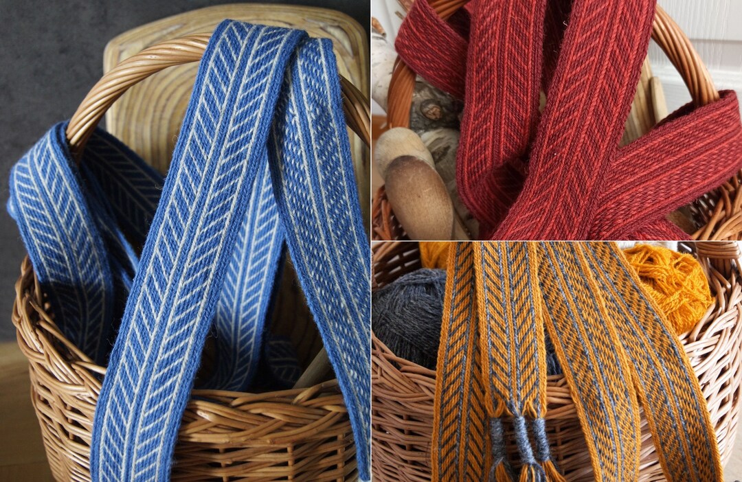 Tablet Weave Belt - Wool - Card Weaving - Custom - Universal Pattern - Etsy