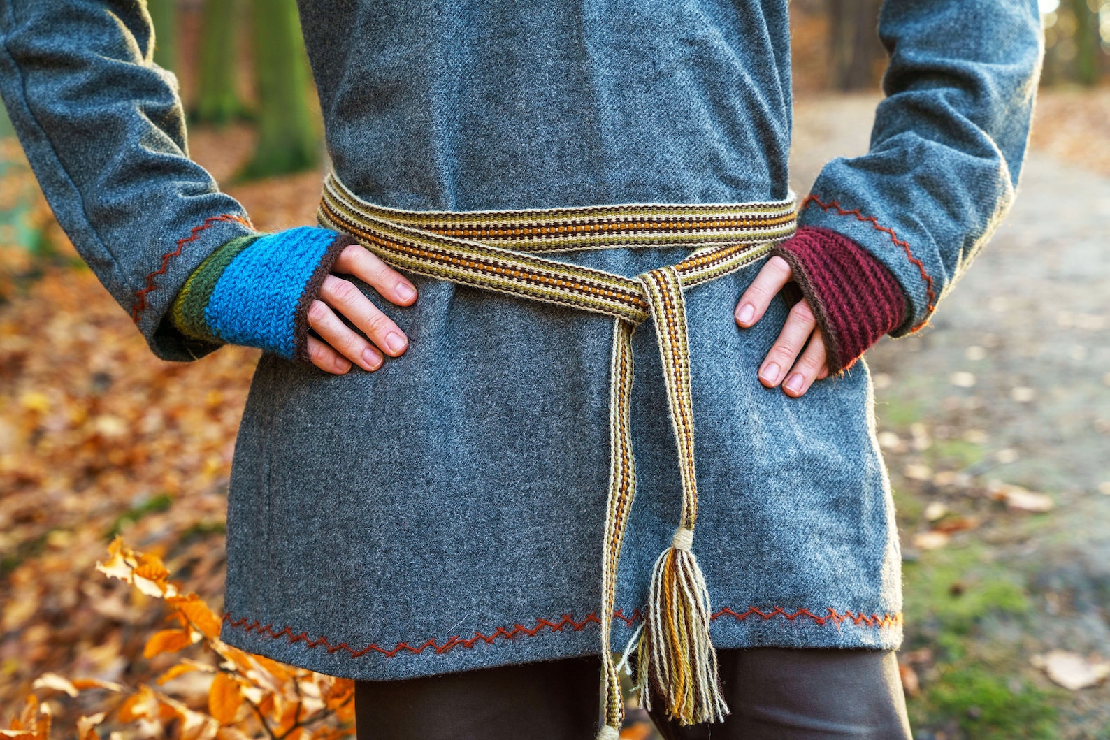 Hand Woven Medieval Woolen Belt. Viking Rus and Slavic - Etsy