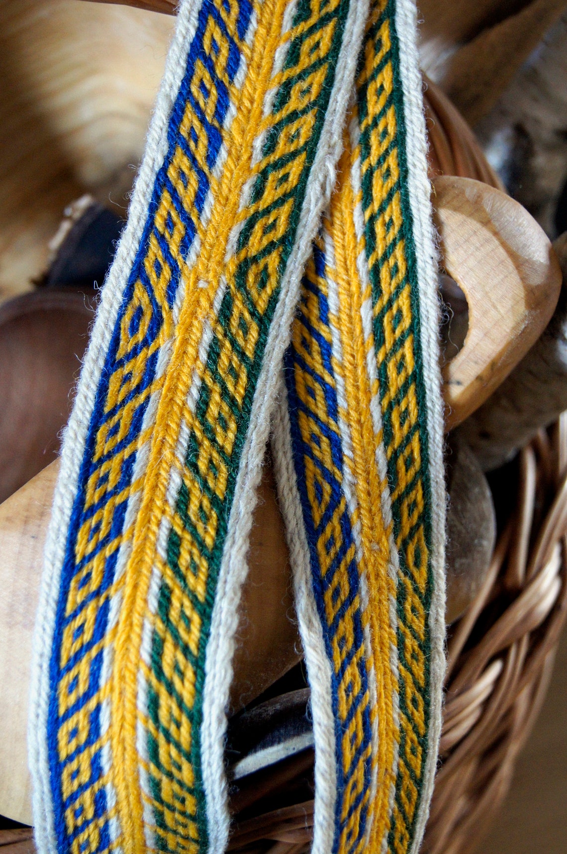 Tablet Weaving Belt - Belt for Viking Reenactment - Two-sided - Custom ...
