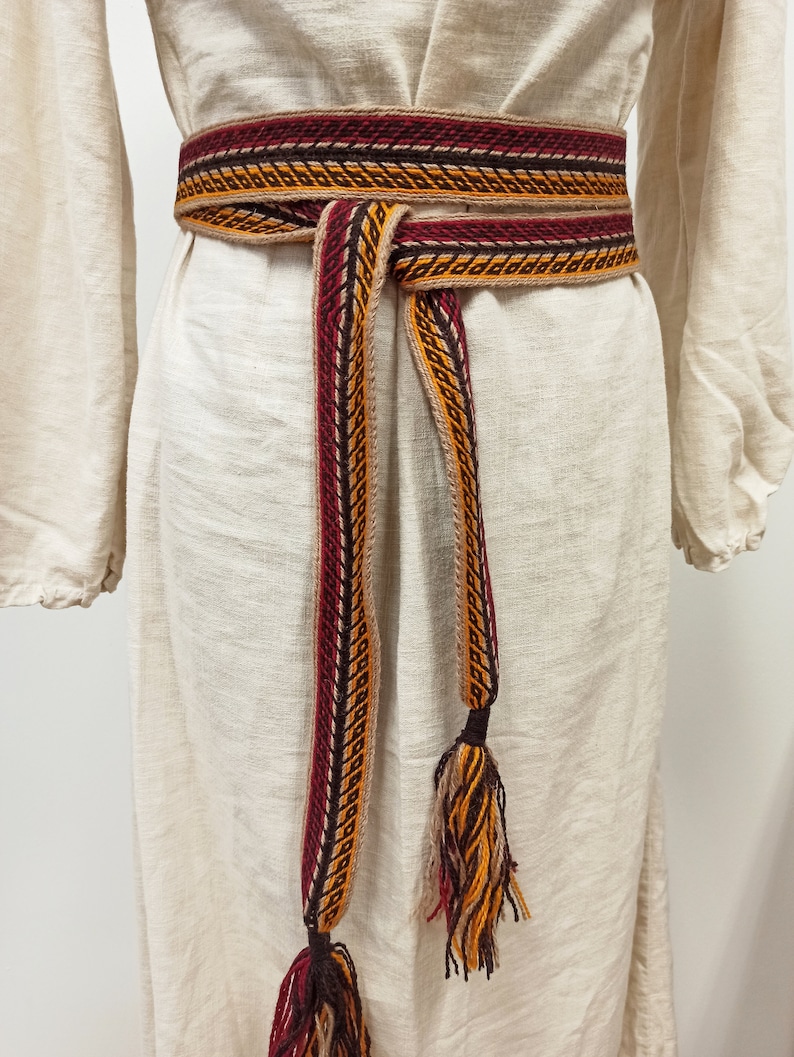 Tablet Weaving Belt Belt for Viking Reenactment Two-sided - Etsy