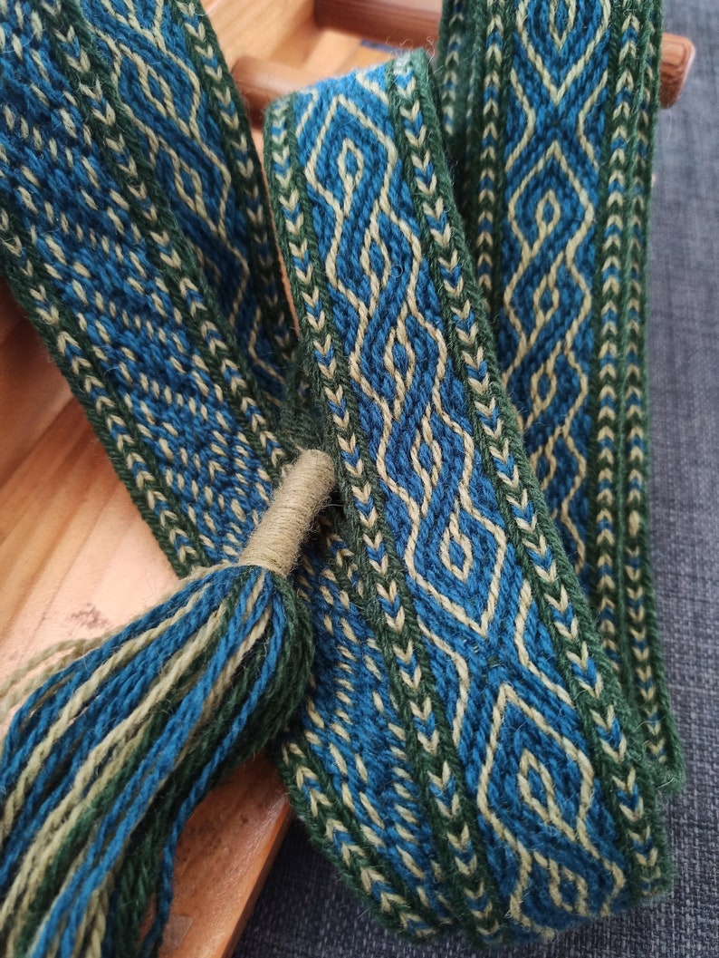 Tablet Woven Belt, 100% Wool - Made to Order - Custom Viking Belt ...