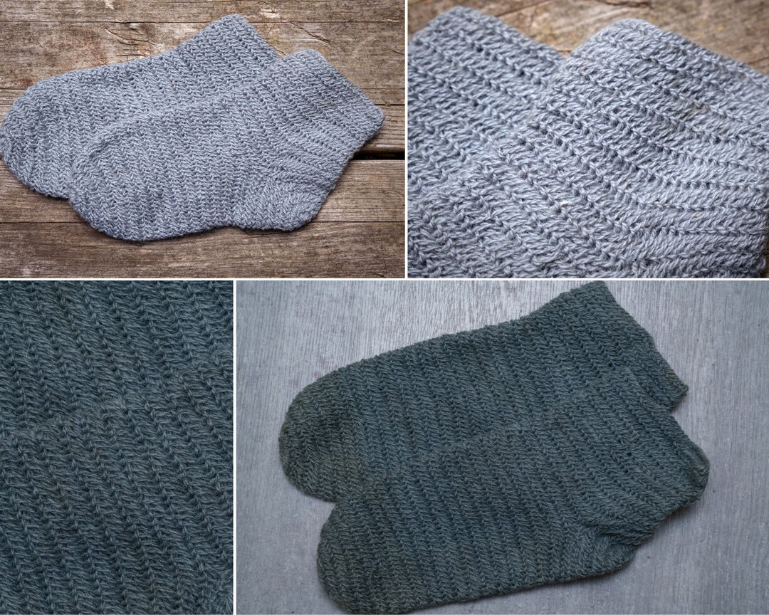 Nalbinding Socks in Shades of Blue EU 38 to 45. Warm Viking Socks for ...