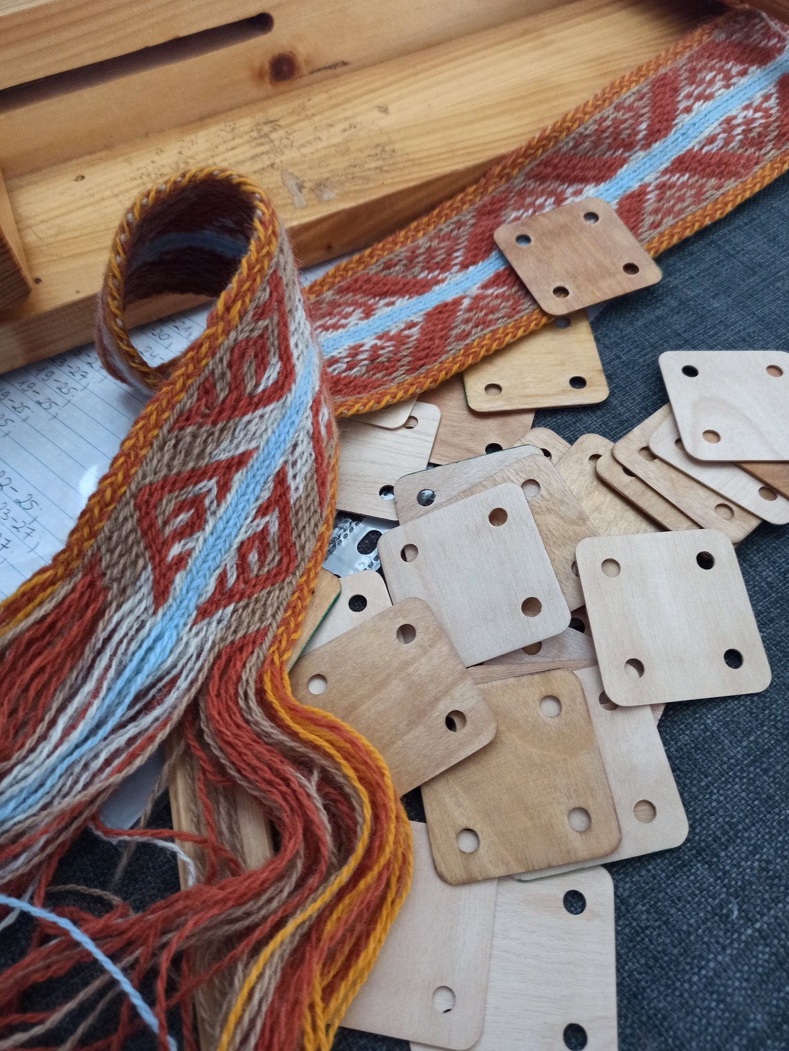 Hallstatt 186 Belt Tablet Weaving - Wool - Celtic - Late Bronze Age ...