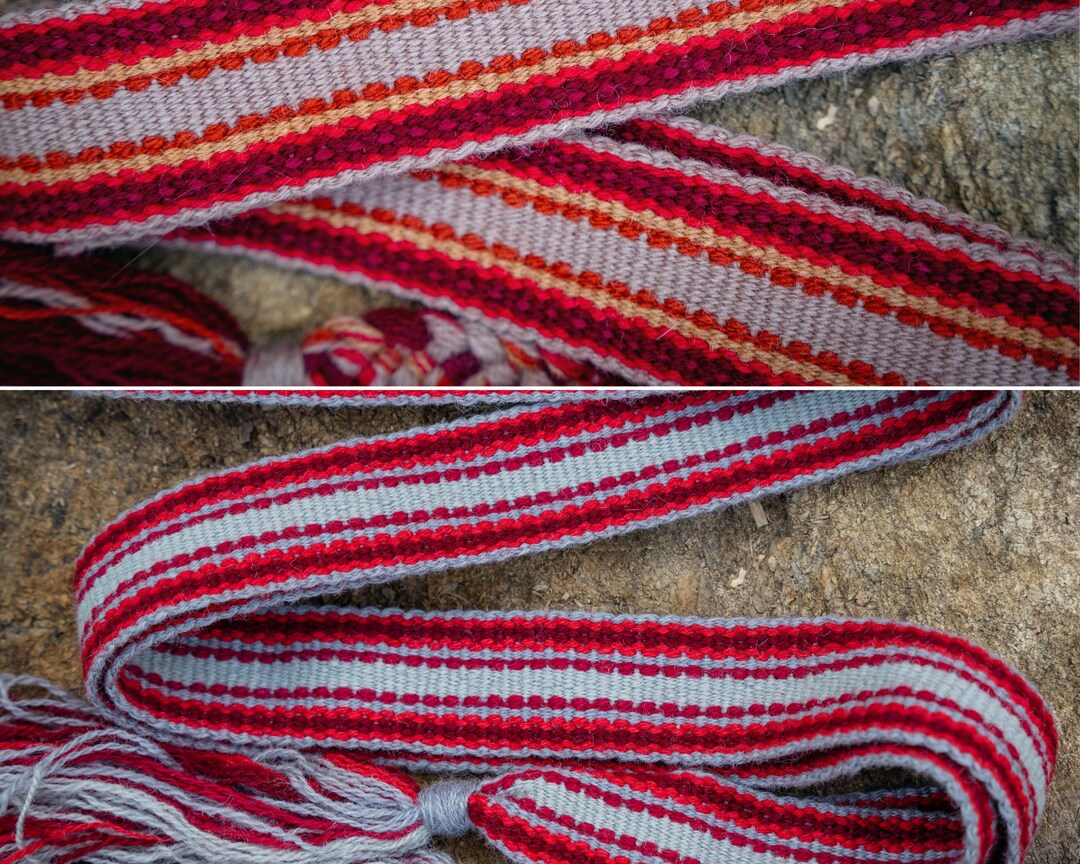Hand Woven Medieval Woolen Belt. Viking Rus and Slavic - Etsy