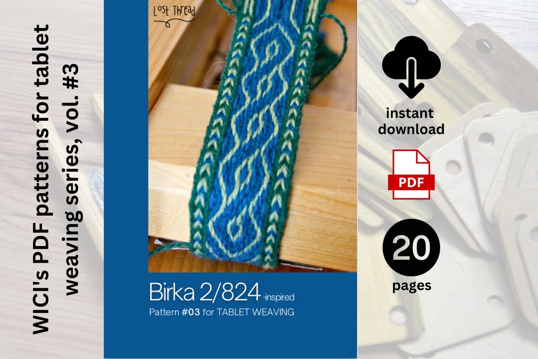 Tablet Weaving Pattern for 20 Tablets - Birka 2/824-inspired Pattern in ...