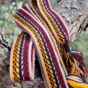 Tablet Weaving Belt - Belt for Viking Reenactment - Two-sided - Custom ...