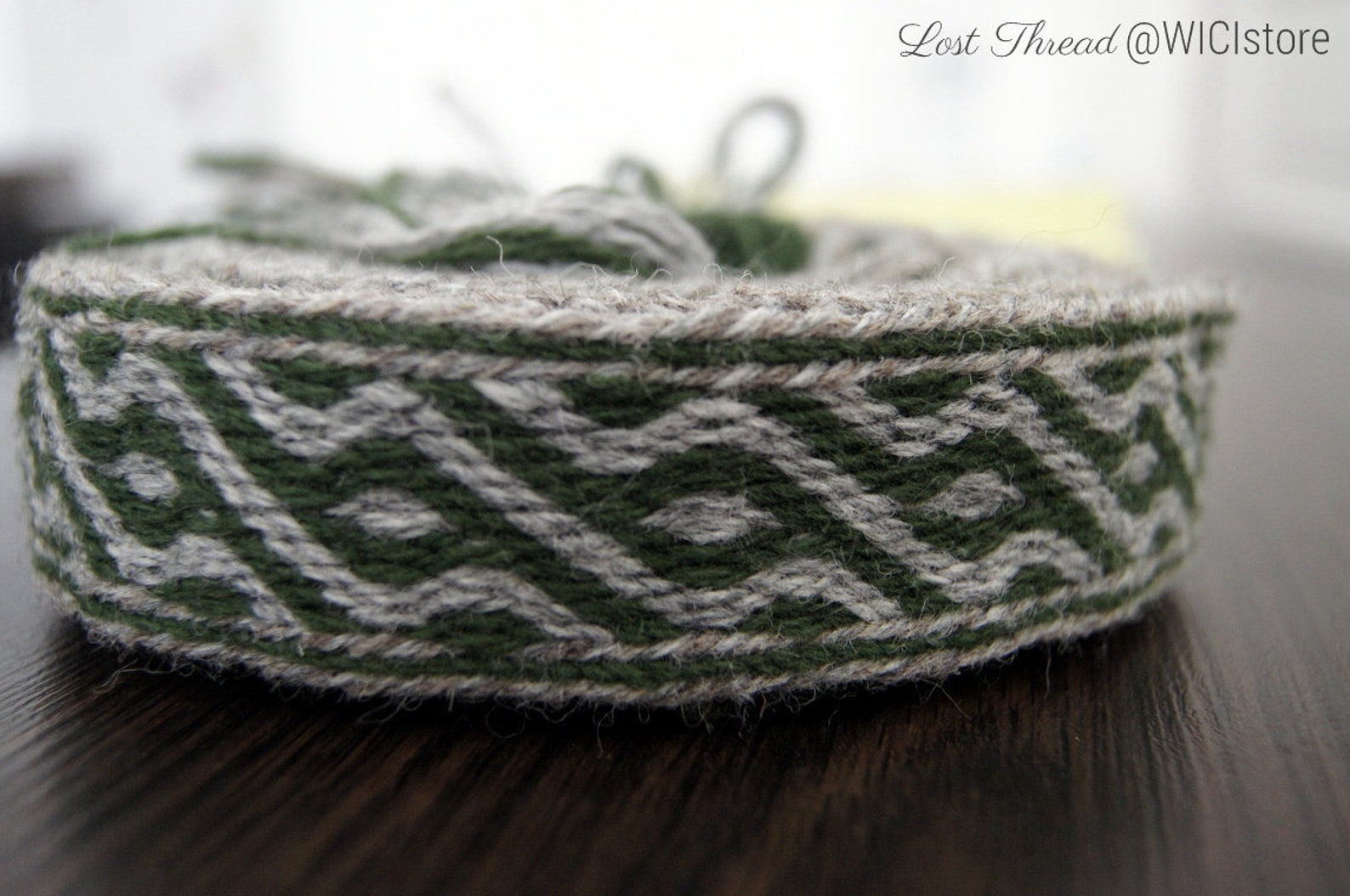 Tablet Weaving Viking Trim, Birka Pattern, 100% Wool - Viking Garb ...