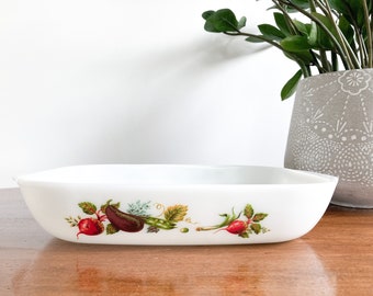 Pyrex Harvest Vegetables Casserole Dish. Round Oven to Table. Vintage ...