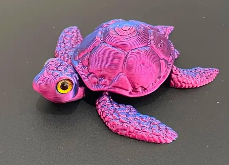 Unique 3D Articulated Fidget Sea Turtle - Kids Toy, Gift, 3D Printed - Etsy