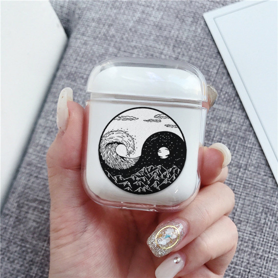 Wave AirPod Case with keychain AirPods Pro case Protective | Etsy