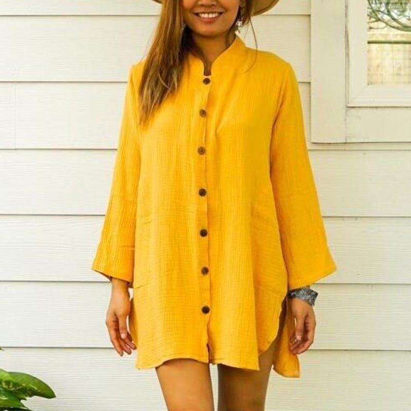 Gauze Tunic - Etsy