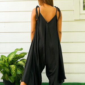 Boho Yoga Jumpsuit Rompers Pants With Pockets, Wide Leg Jumpsuit ...