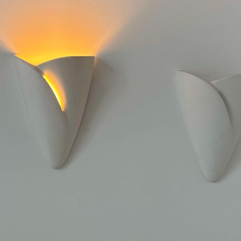 Plaster Wall Sconce - Etsy